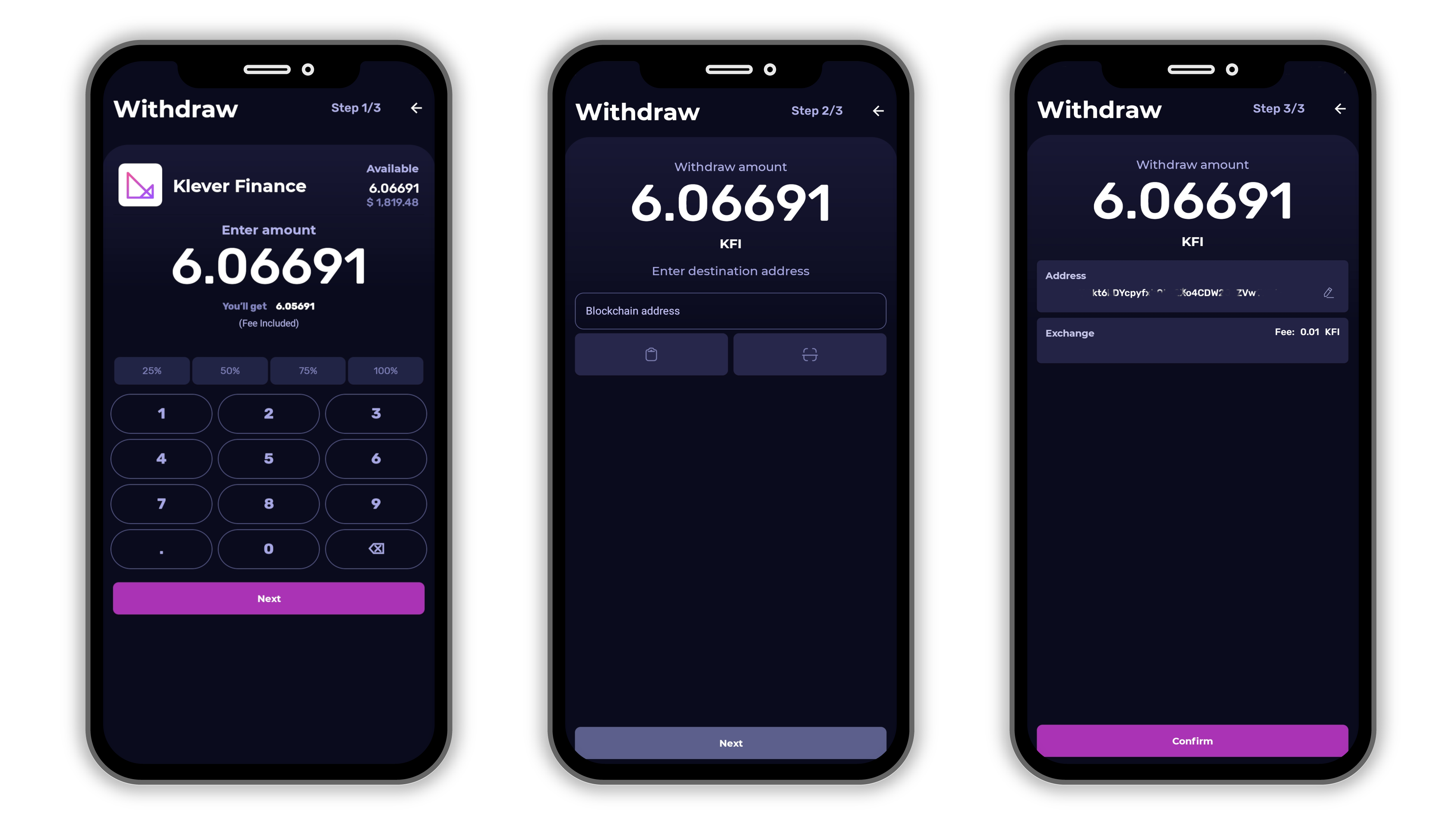 How To Withdraw Klever Support